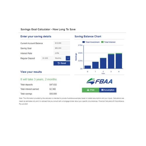 Savings calculator - calculate your savings